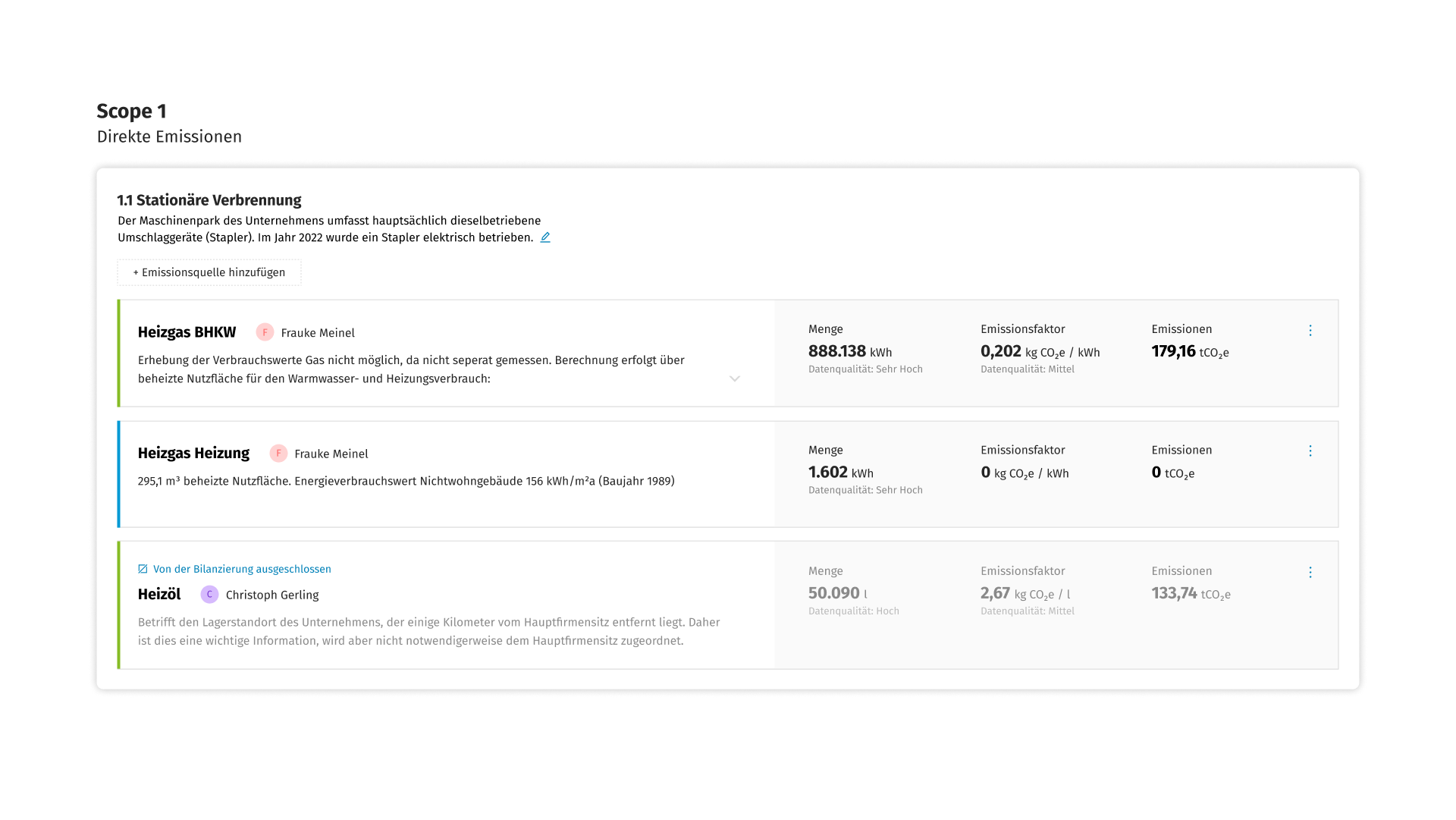 CO2 balancing software for companies and industry